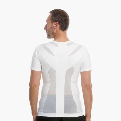 Active Posture Men's Posture Shirt (White) - Think Sport