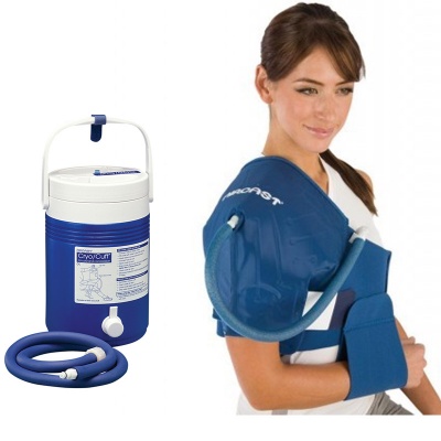 Aircast Shoulder Cryo Cuff and Cold Therapy Gravity Cooler Saver Pack ...