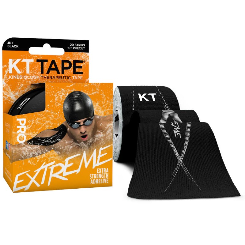 KT Tape Pro Extreme Precut Tape - Jet Black - Think Sport