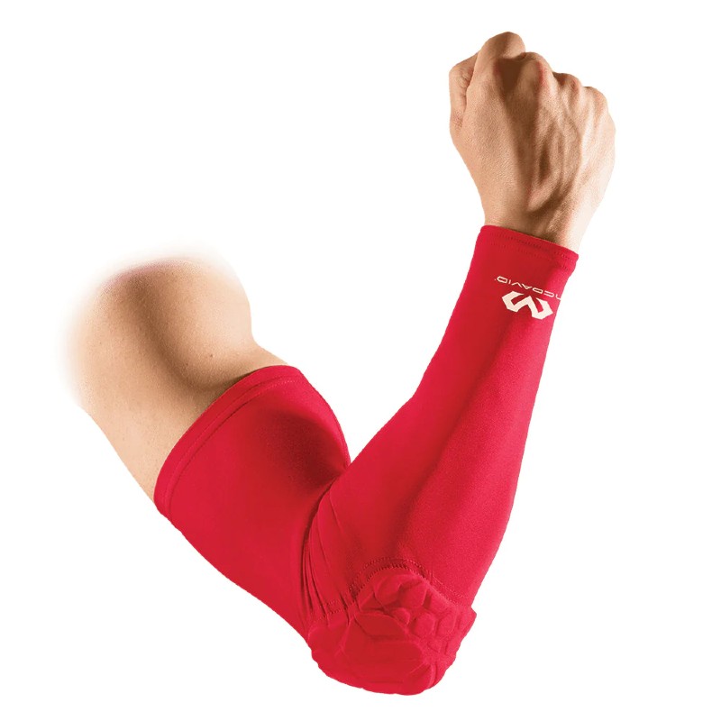 McDavid 6500 Red Hex Padded Basketball Sleeve - Think Sport