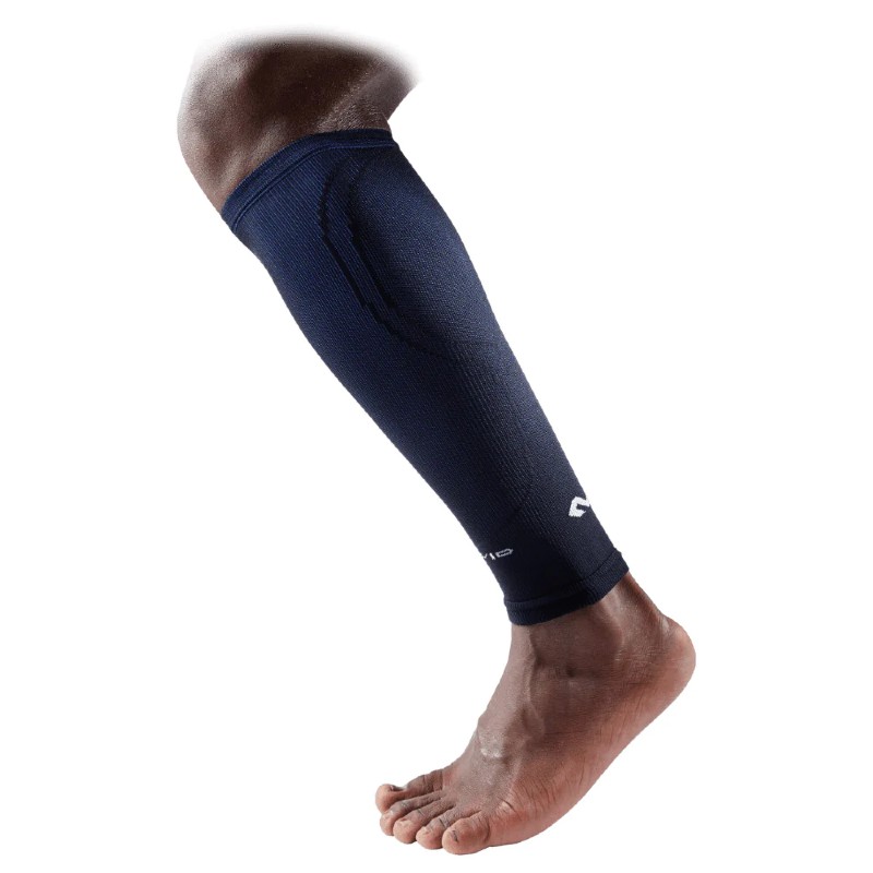 McDavid 8836 Navy Elite Compression Calf Sleeves - Think Sport
