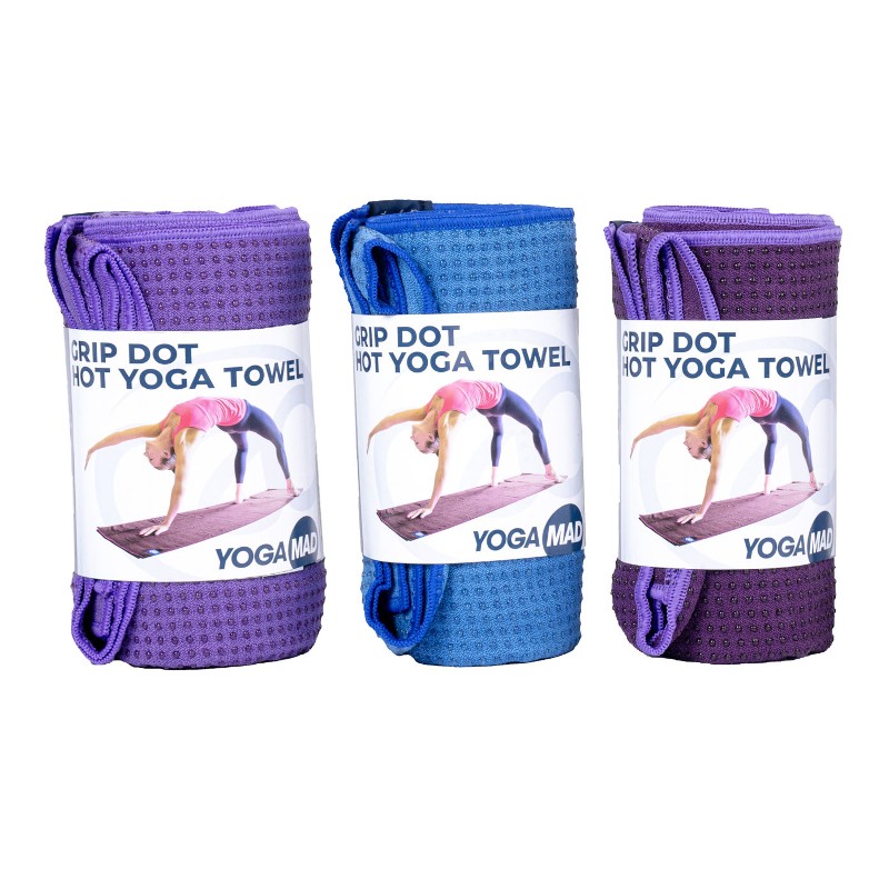 Yoga-Mad Grip Dot Yoga Mat Towel - Think Sport