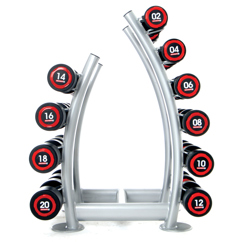 Escape Fitness Urethane Dumbbell Set (2 - 20kg) and ESC5 Rack - Think Sport