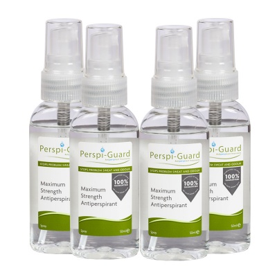 Perspi Guard Maximum Strength Antiperspirant 50ml (Pack of 4) - Think Sport